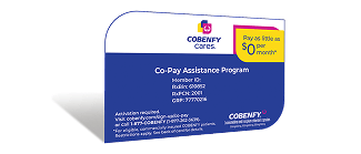 Sign Up for COBENFY Cares™ and Co-pay Assistance